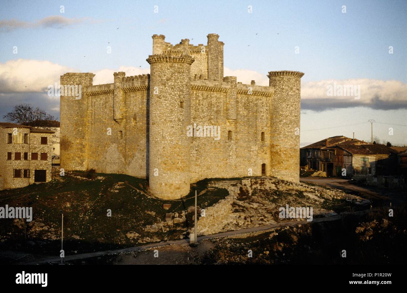 Torija, medieval castle (architecture Stock Photo - Alamy