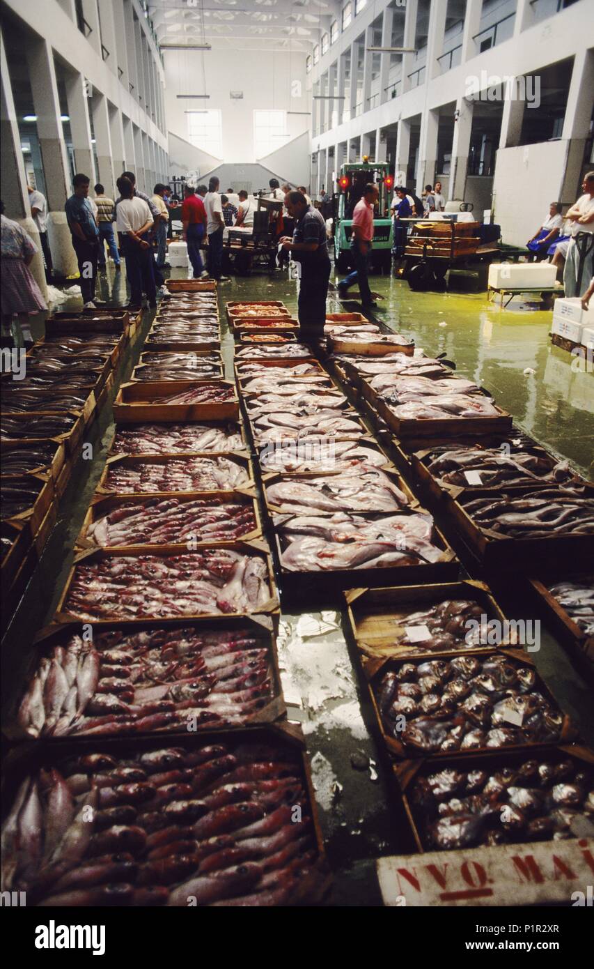 Santander, fish and seafood market (at the port Stock Photo - Alamy