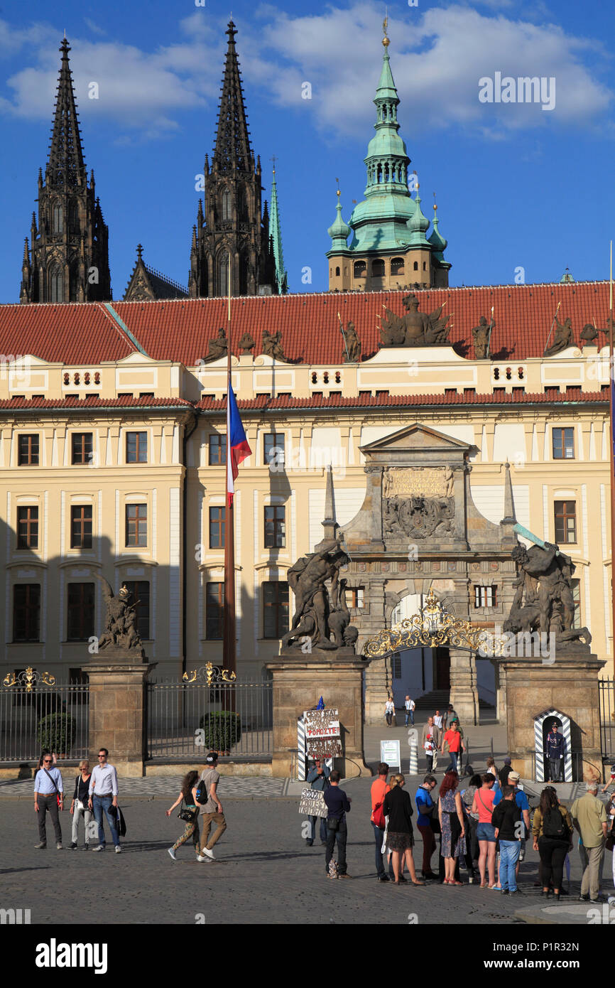 Czech Republic, Prague, Castle, Matthias Gate Stock Photo - Alamy