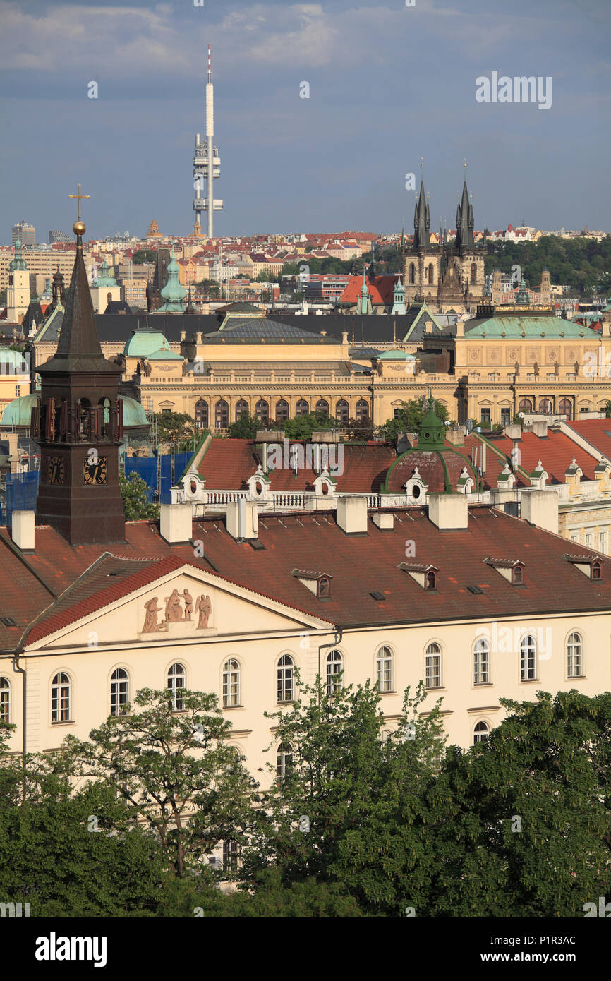 Prague skyline aerial hi-res stock photography and images - Alamy