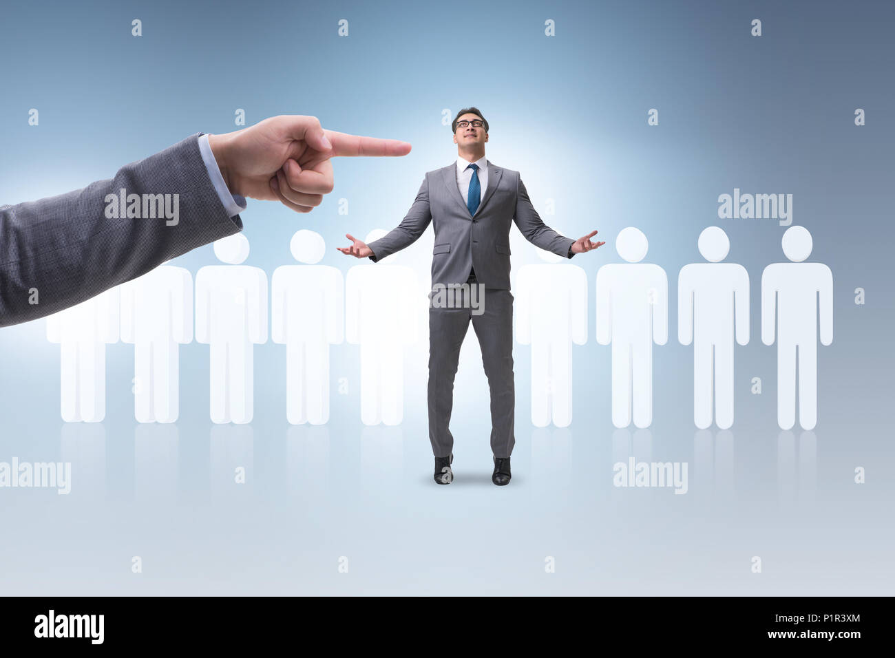 Recruitment and employment concept with selected employee Stock Photo ...