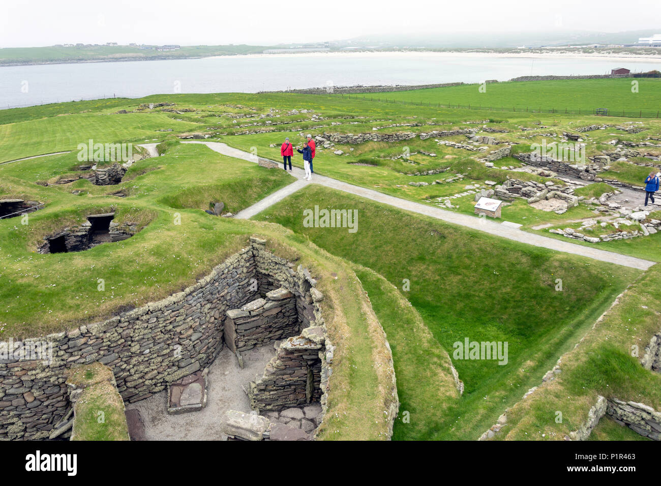 Jarlshof prehistoric archaeological site, Shetland, Northern Isles ...