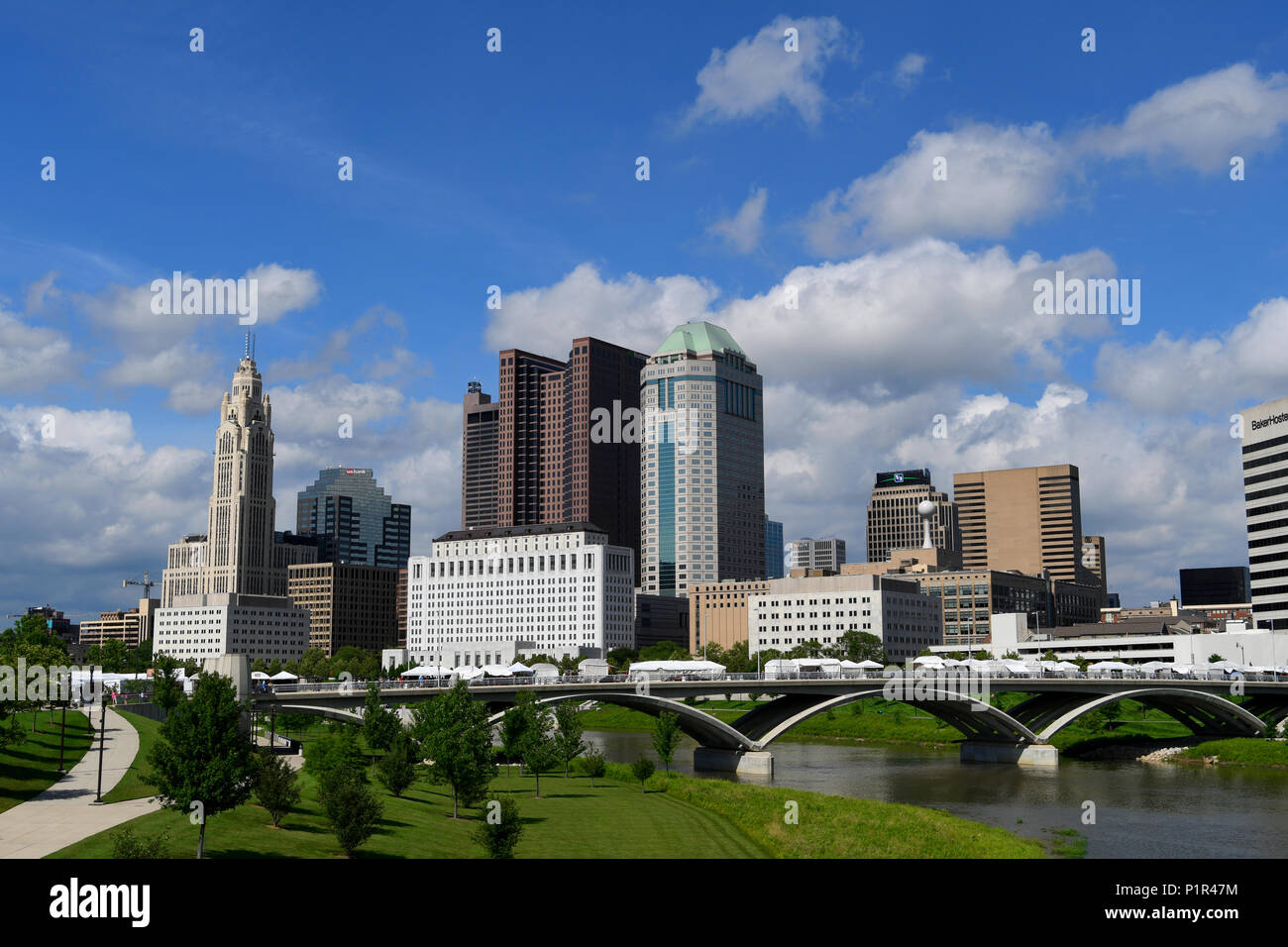 Columbus Ohio skyline Stock Photo - Alamy