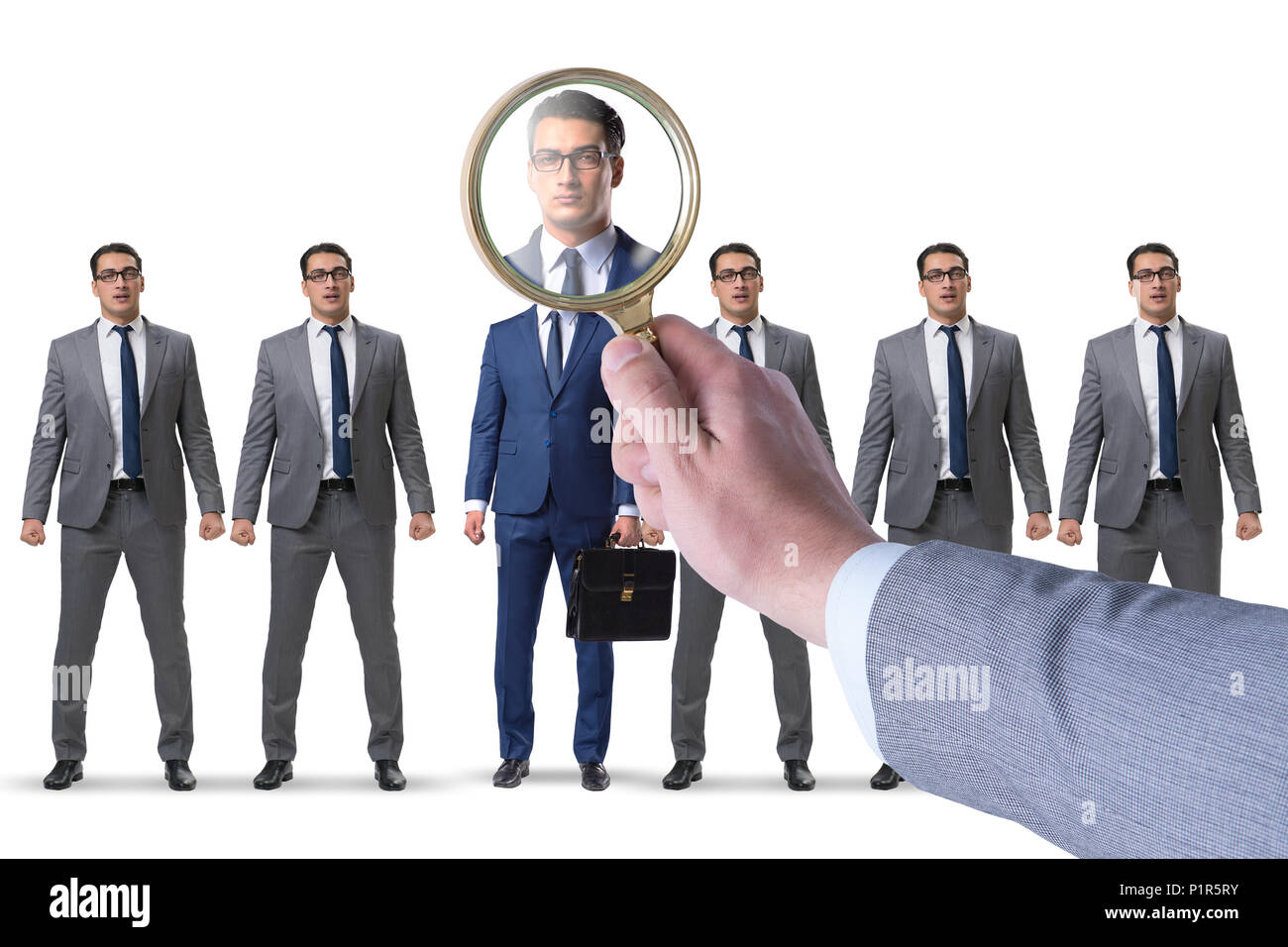 Recruitment and employment concept with selected employee Stock Photo ...