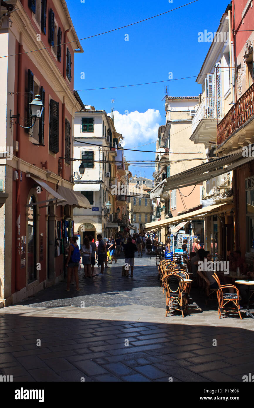 Old Corfu town Stock Photo - Alamy