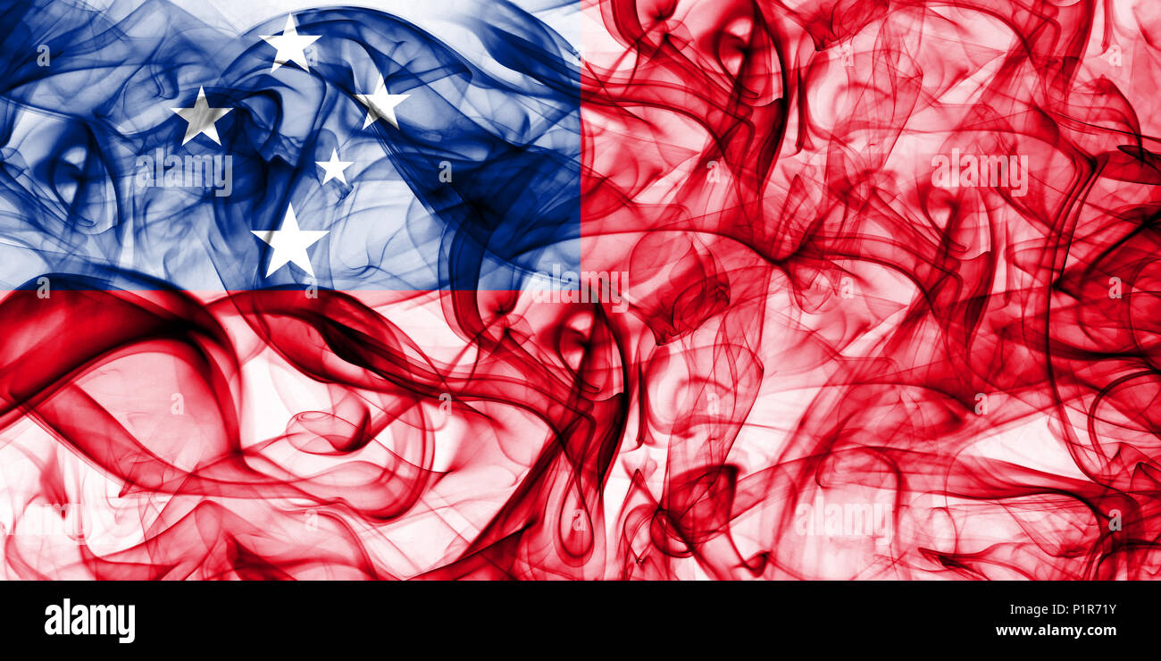 Samoa smoke flag Stock Photo - Alamy