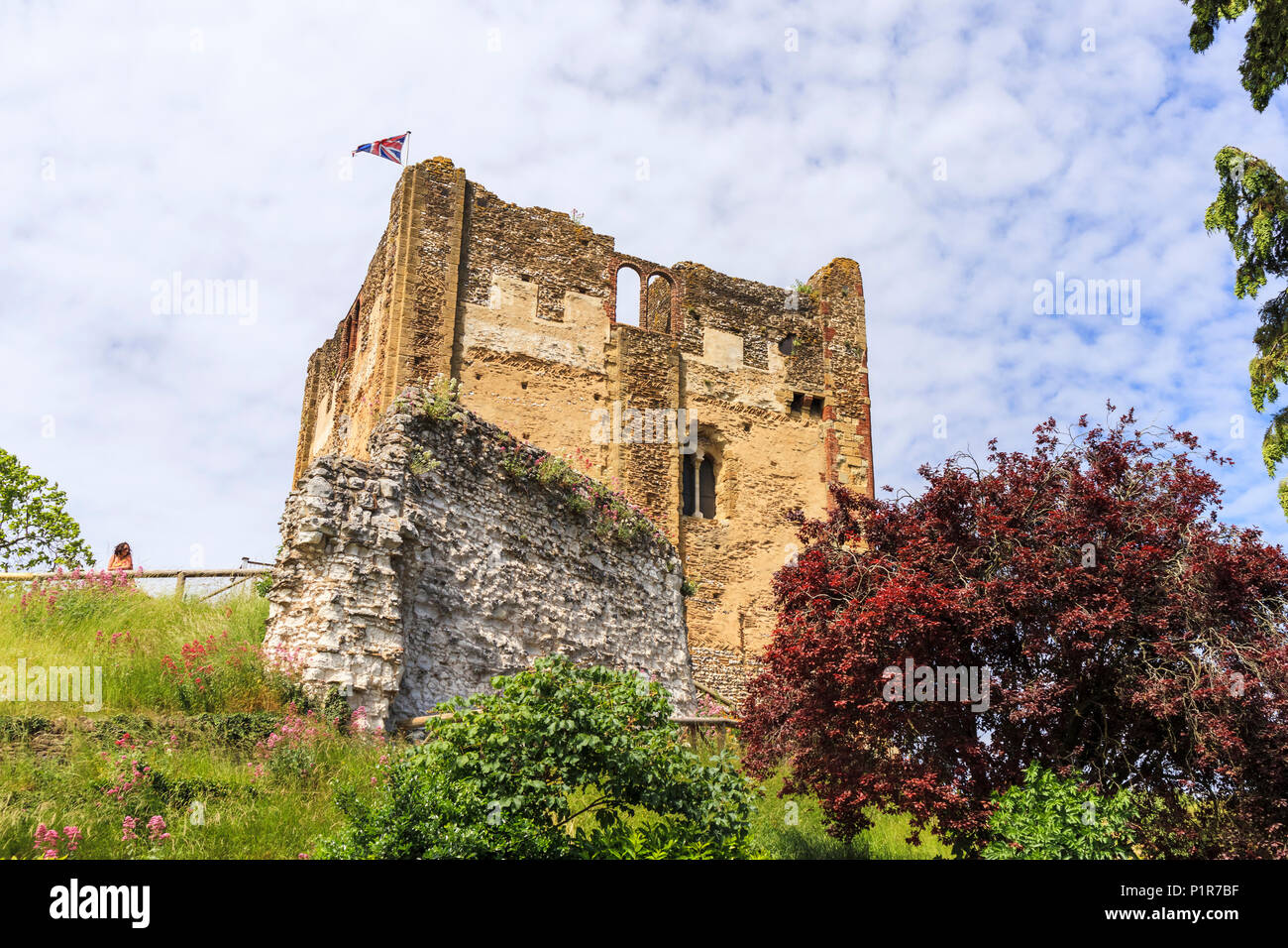Castle keep / Great Tower of Norman fortification, Guildford Castle ...