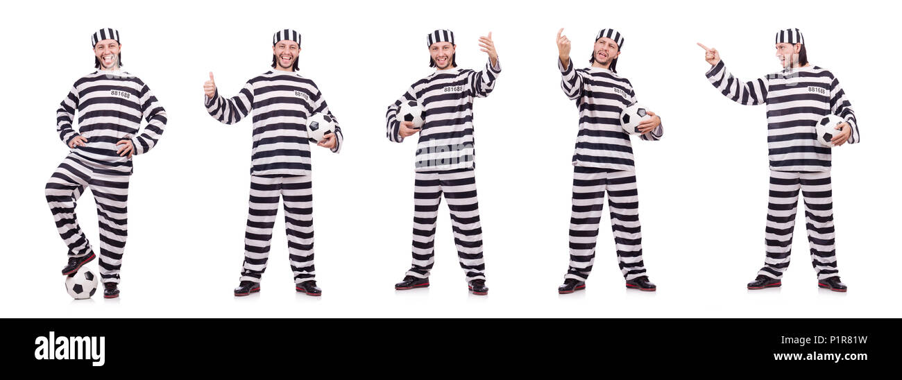 Prison inmate isolated on the white background Stock Photo - Alamy