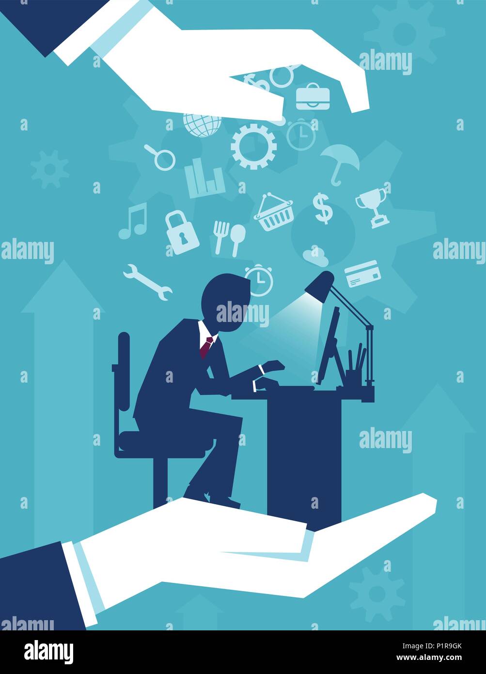 Employee protection Stock Vector Images - Alamy