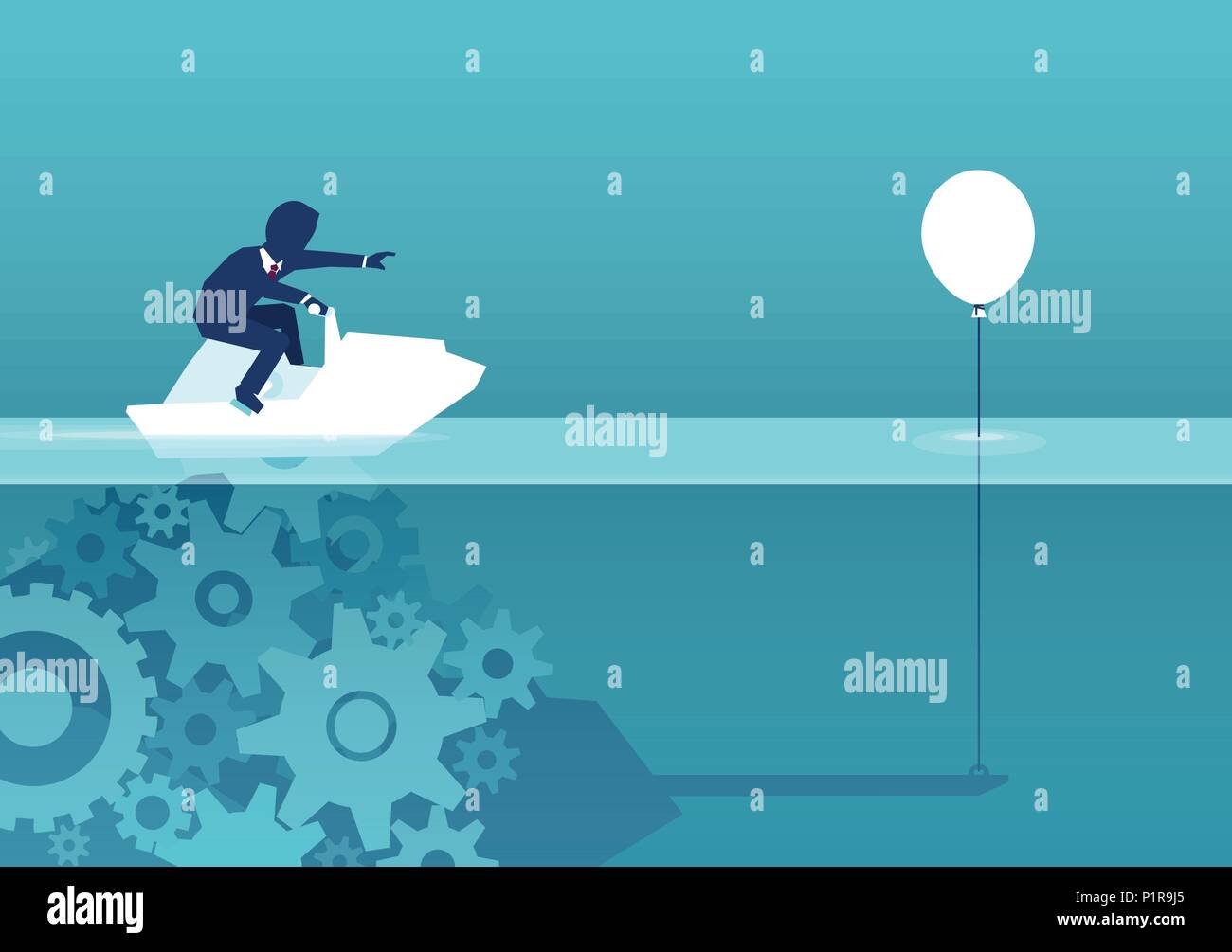 Chase in water Stock Vector Images - Alamy