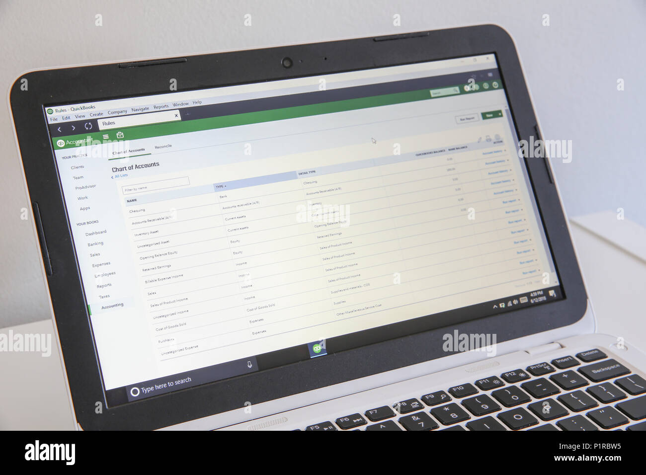 Quickbooks accounting hi-res stock photography and images - Alamy