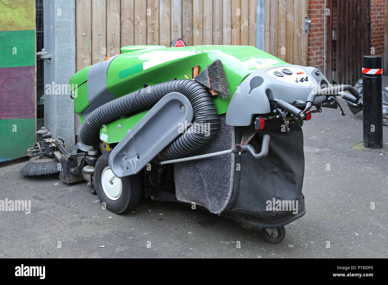 Street Sweeper Cleaning Machine for City Pavement Stock Photo - Alamy