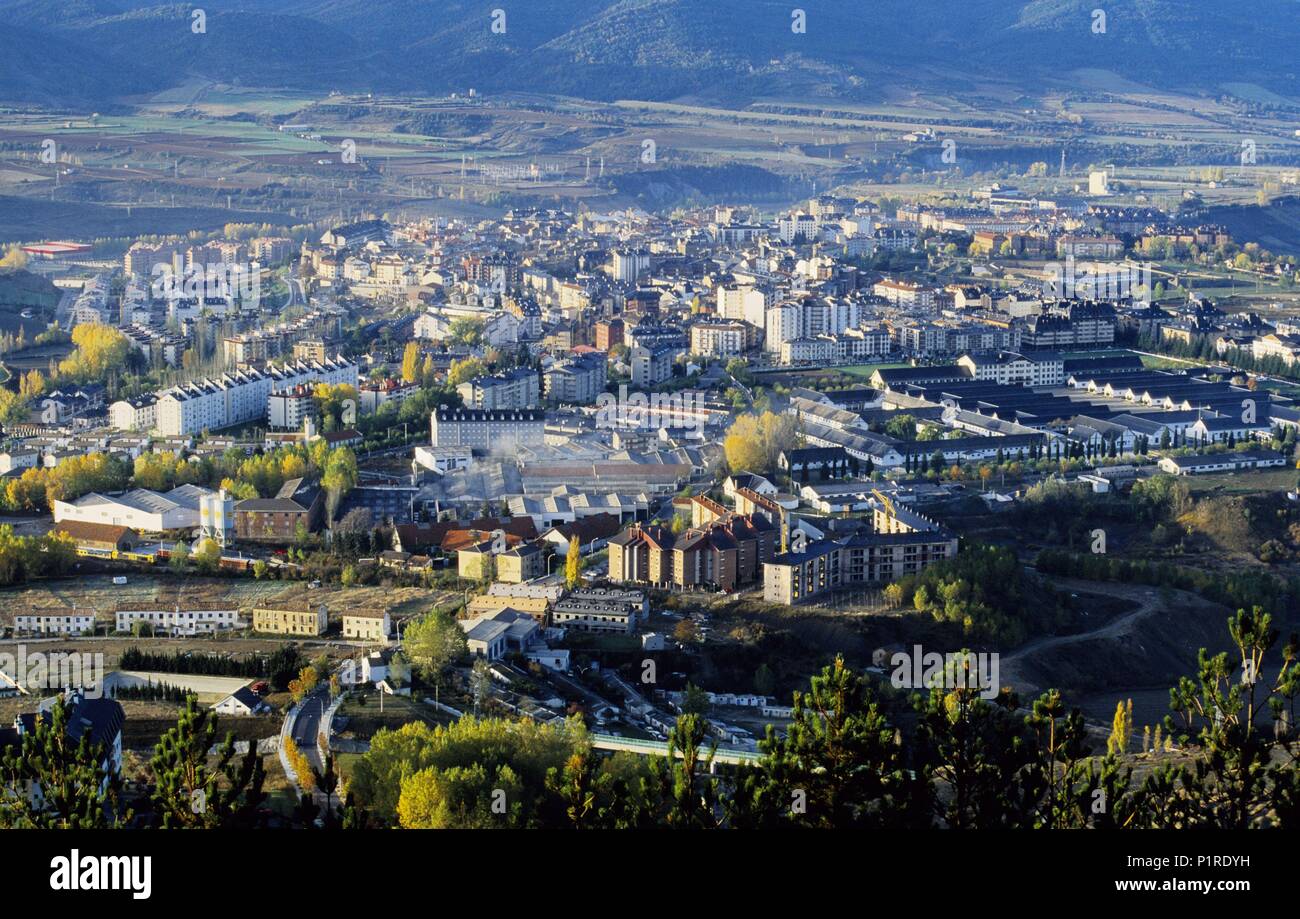 Jaca, town panorama (Pyrenees Stock Photo - Alamy