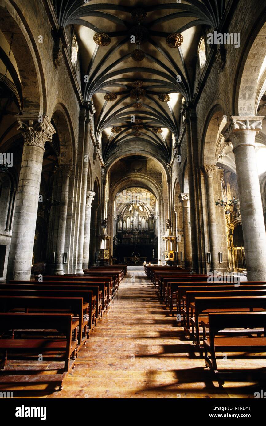 Romanesque Cathedral Interior