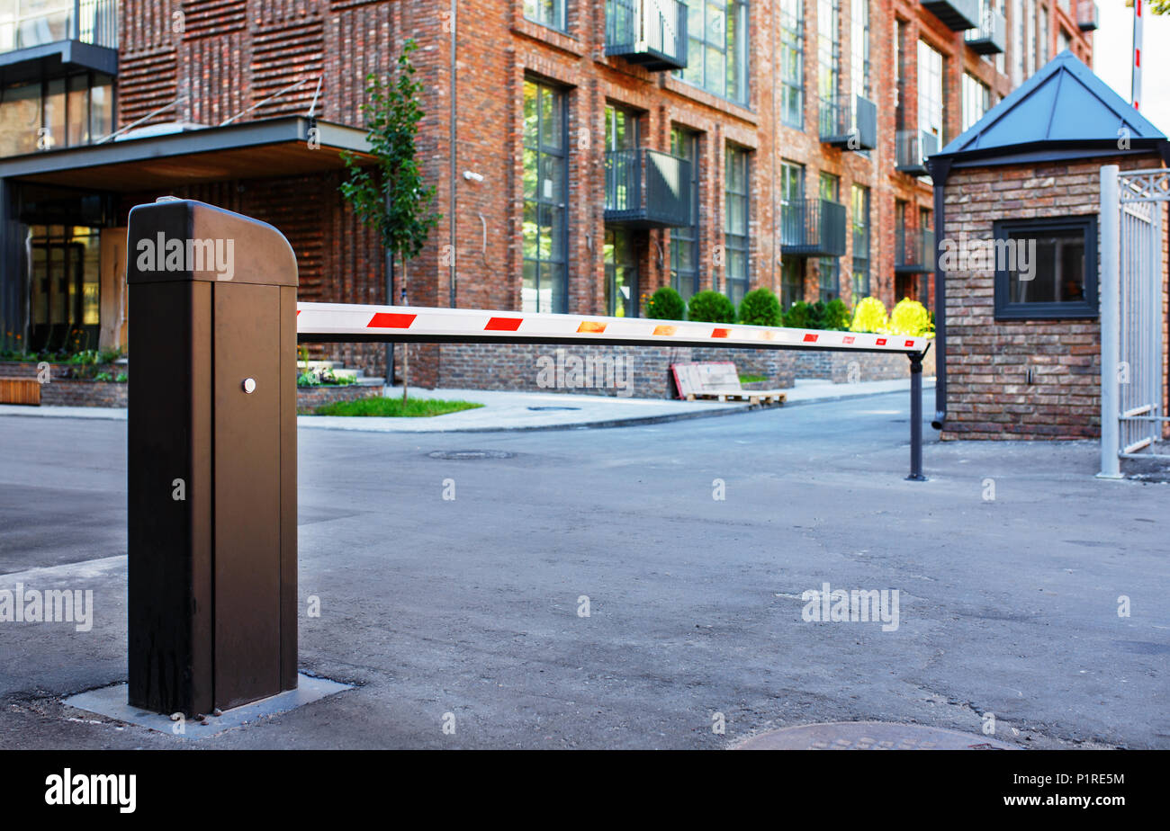 Automatic barrier and security system Stock Photo - Alamy