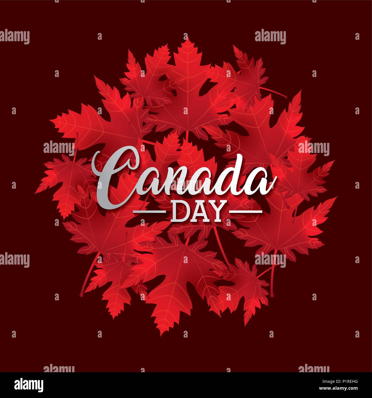 independence canada day important happy celebrate vector illustration ...