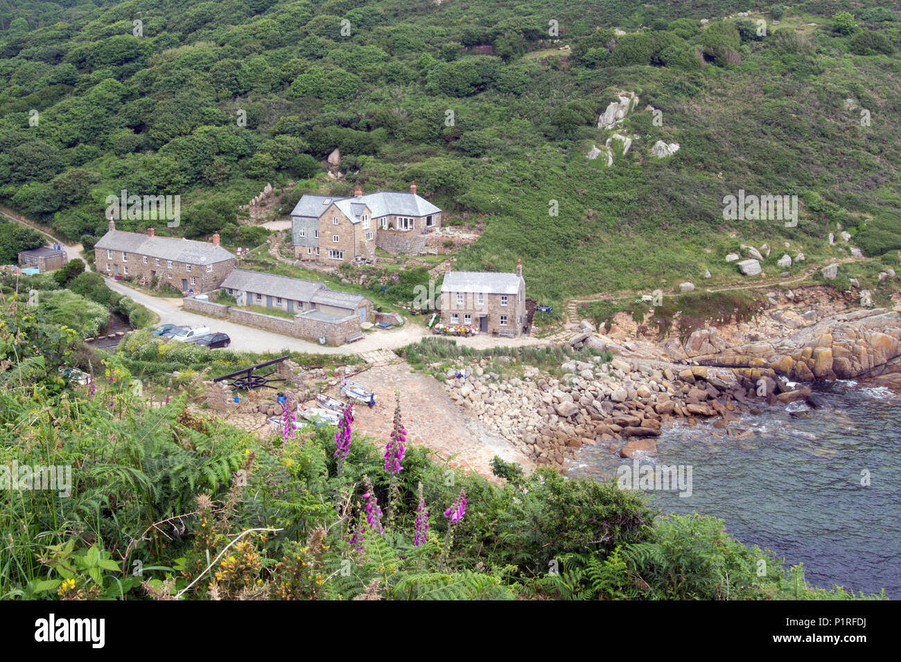 Penberth Cove, Cornwall UK, Location for BBC Poldark TV Series Stock ...