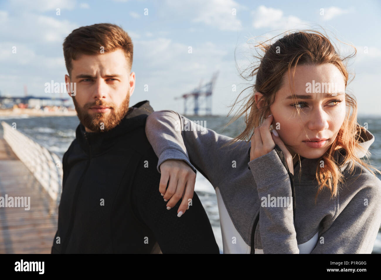 Beautiful young runners together hi-res stock photography and images ...