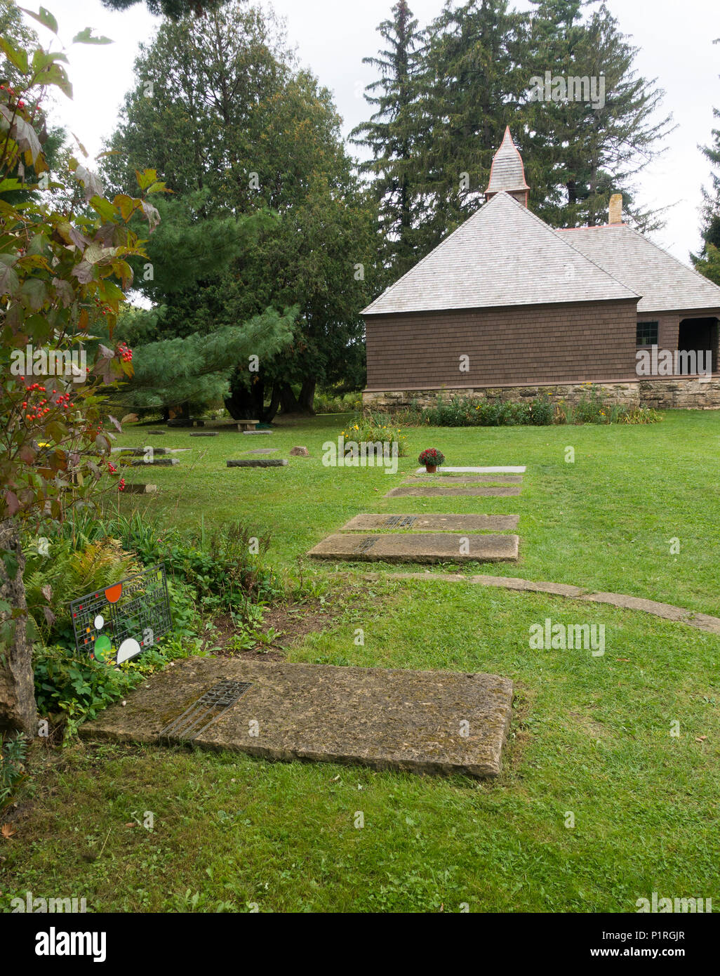 Taliesin estate of Frank Lloyd Wright in Spring Green Wisconsin Stock ...