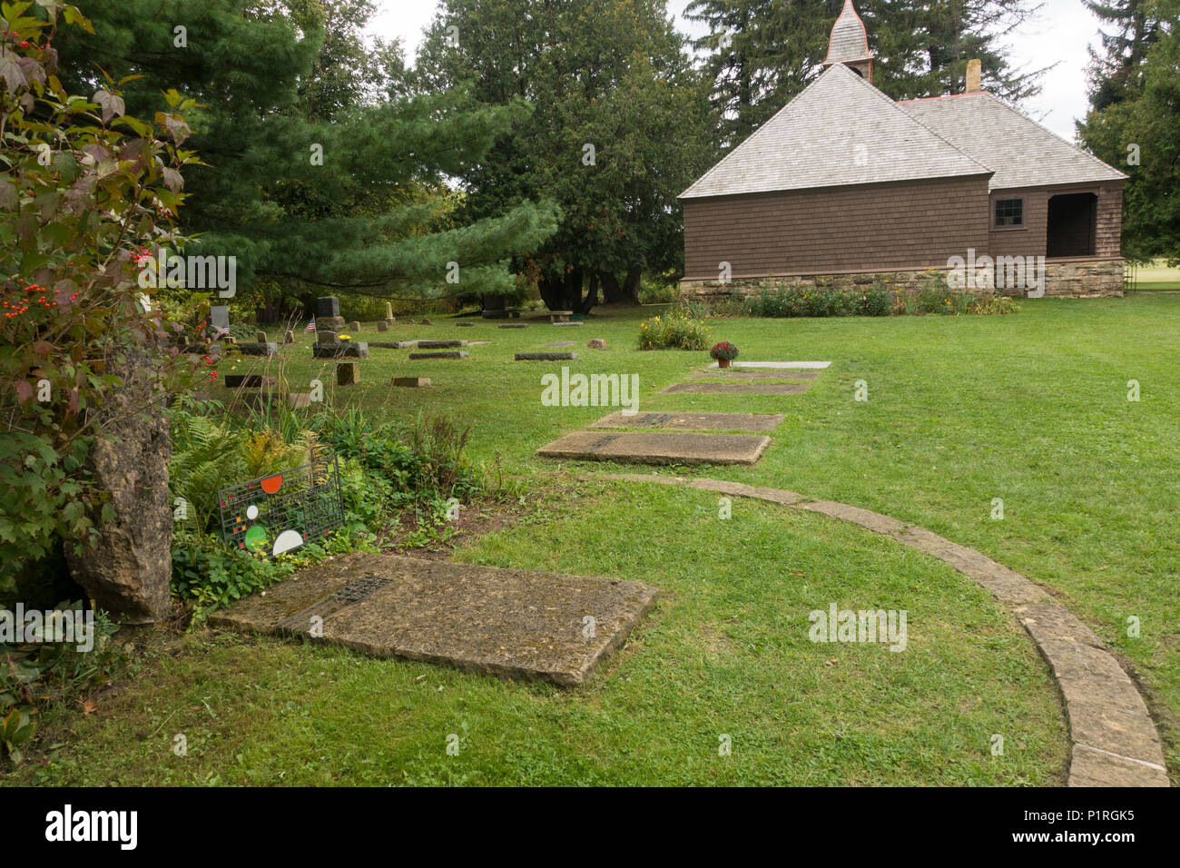 Taliesin estate of Frank Lloyd Wright in Spring Green Wisconsin Stock ...
