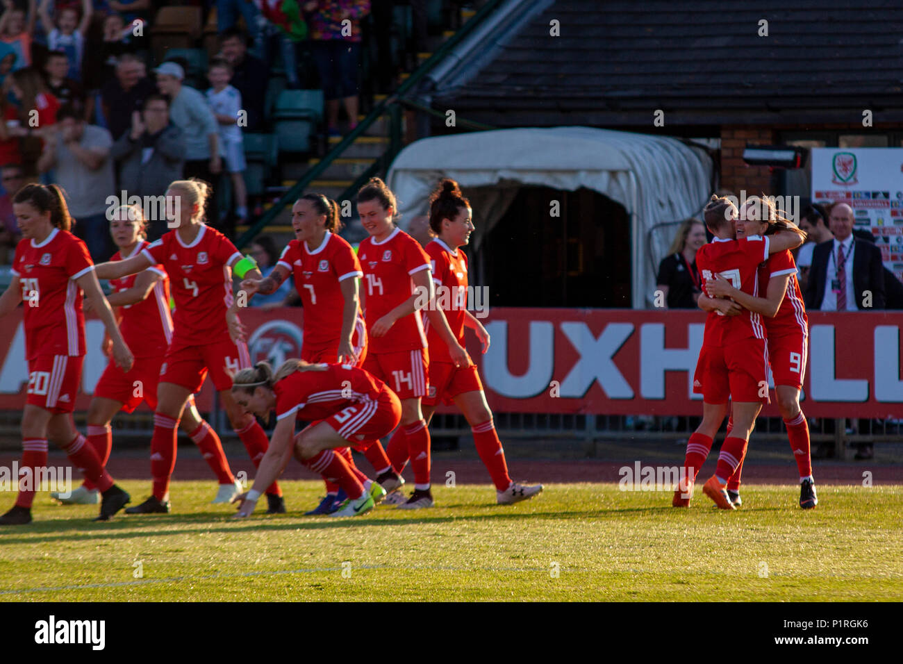 Wales' captain Sophie Ingle in action against Russia at Spytty Park in ...