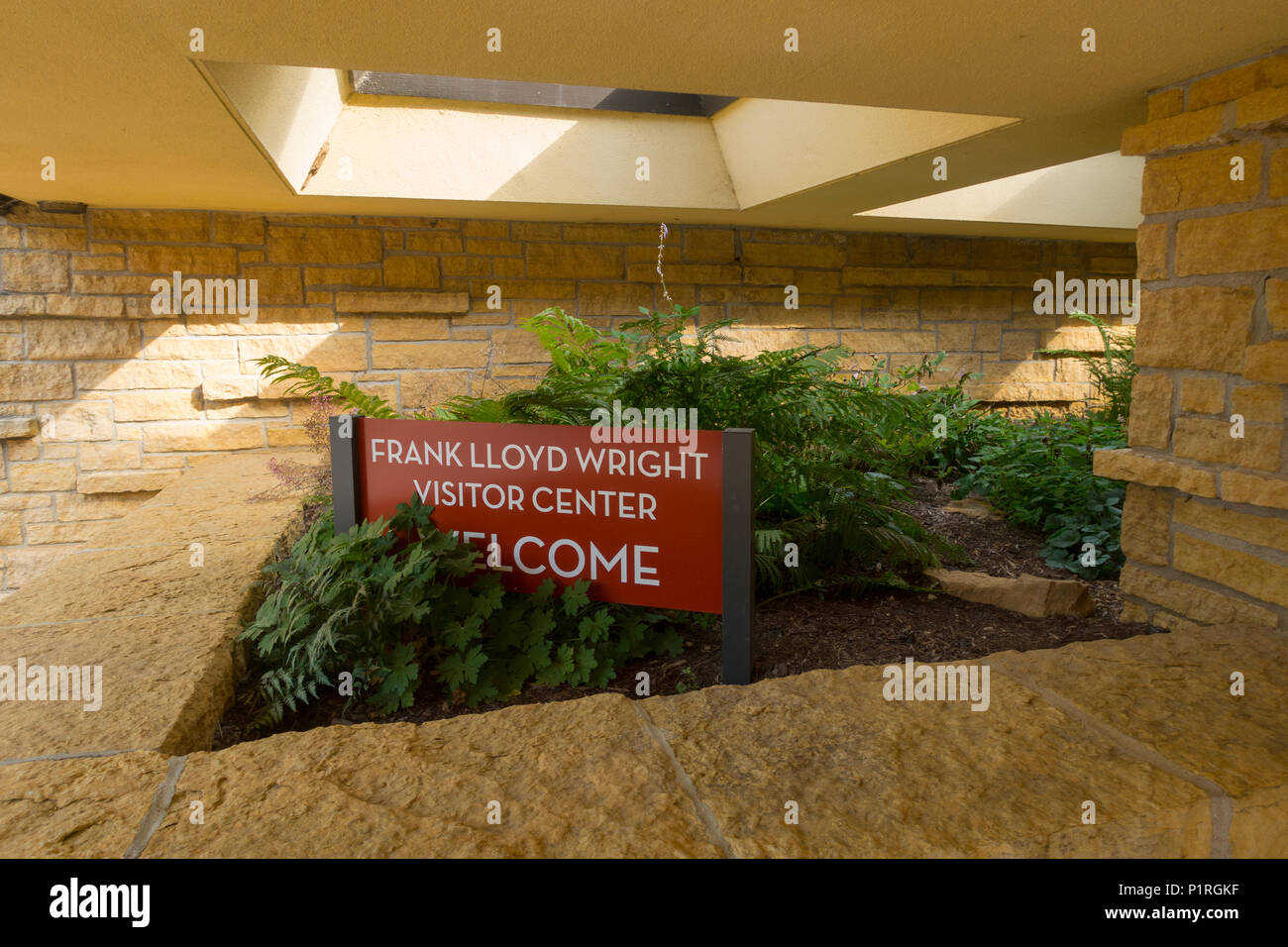Taliesin estate of Frank Lloyd Wright in Spring Green Wisconsin Stock ...