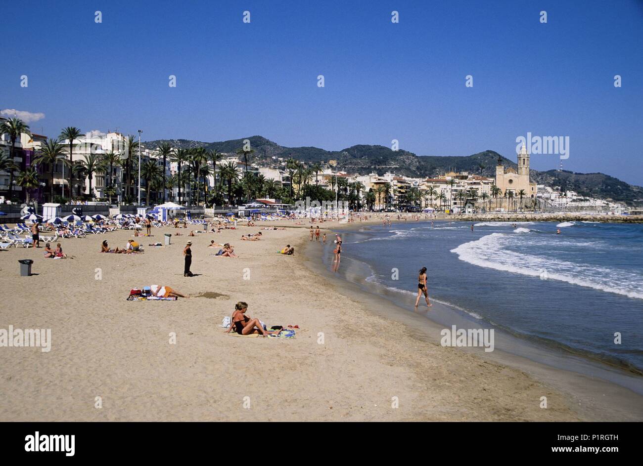 Garraf village beach hi-res stock photography and images - Alamy