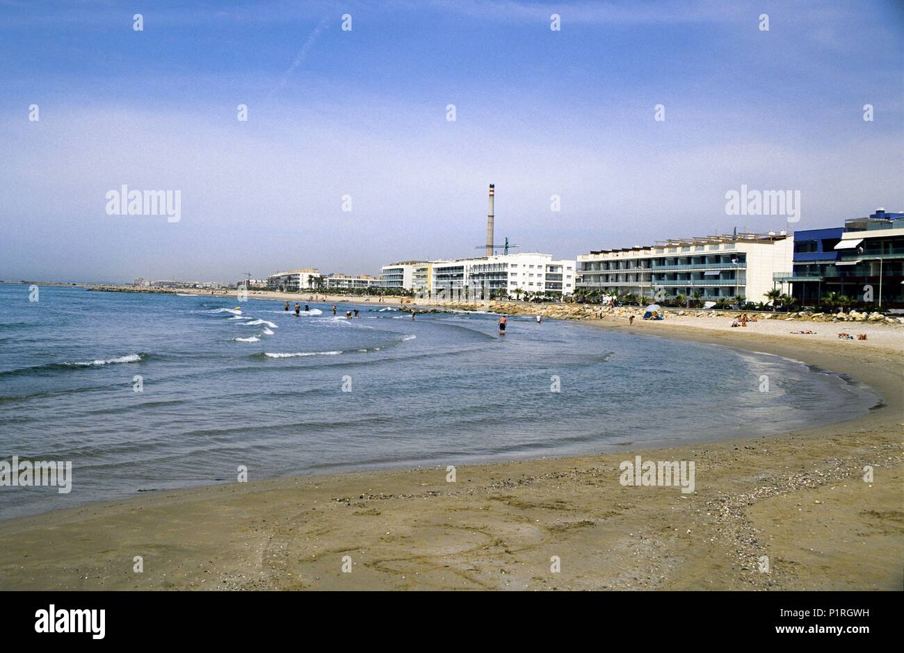 SPAIN - Catalonia - Garraf (district) - Barcelona. Cubelles; playa ...