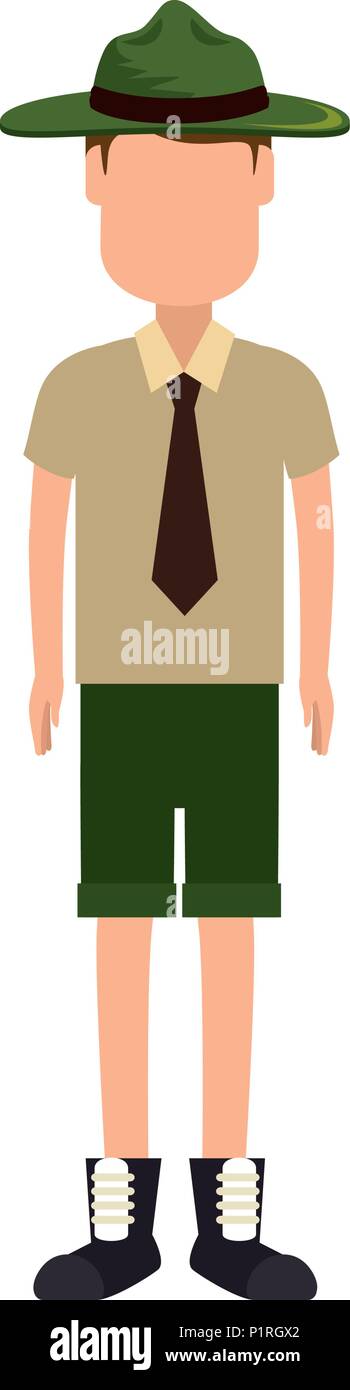 Canadian Ranger avatar character vector illustration design Stock ...