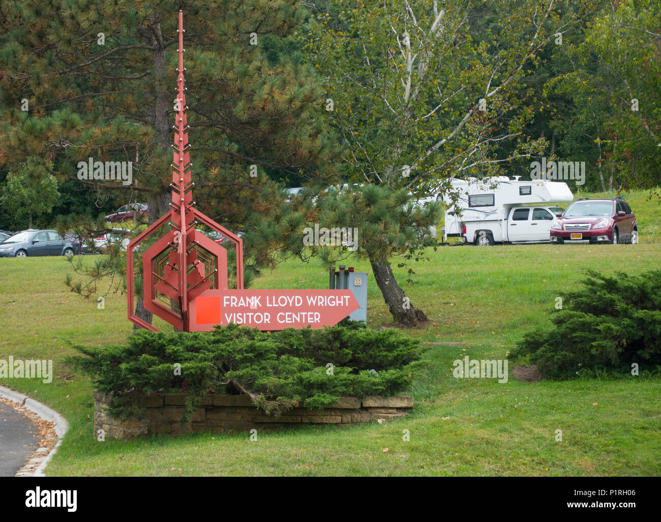 Taliesin estate of Frank Lloyd Wright in Spring Green Wisconsin Stock ...