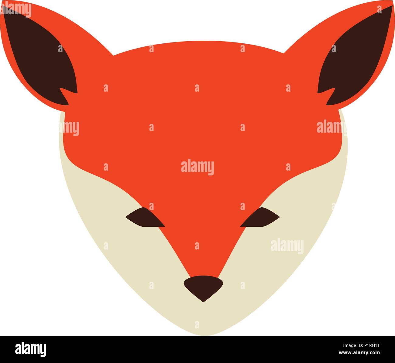 wild canadian fox head vector illustration design Stock Vector Image ...