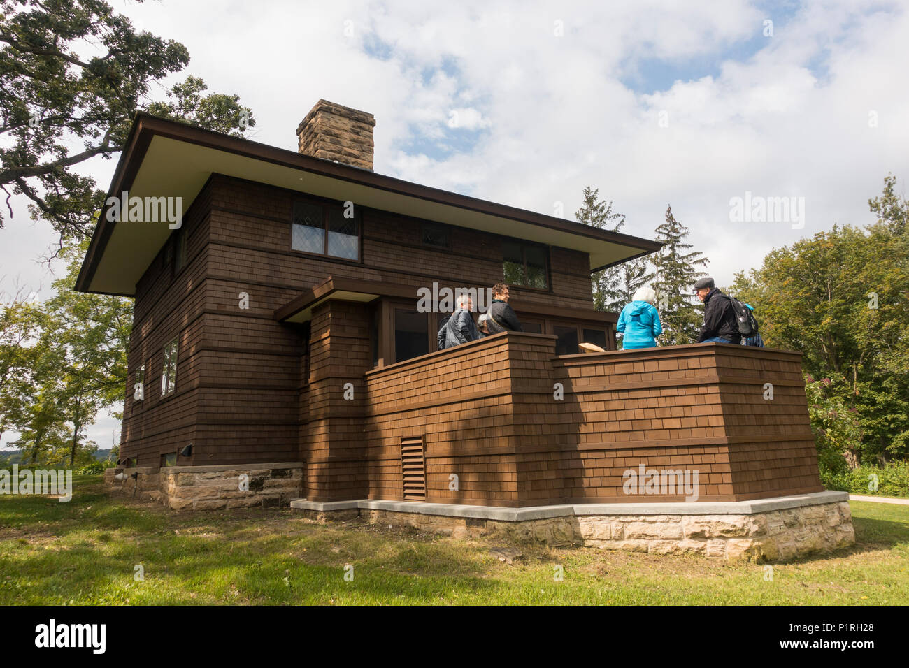 Taliesin estate of Frank Lloyd Wright in Spring Green Wisconsin Stock ...