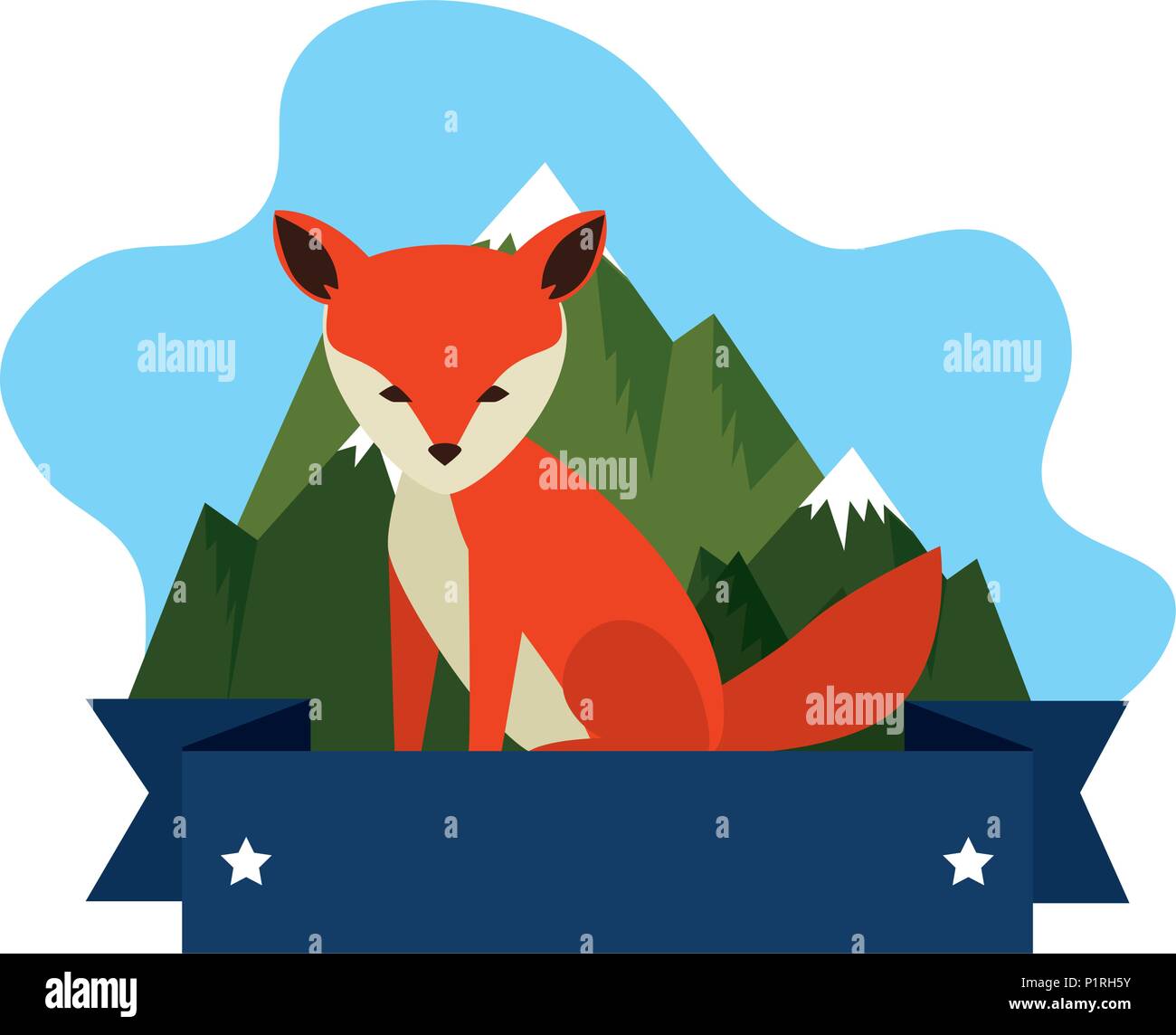 Fox canadian wildlife Stock Vector Images - Alamy