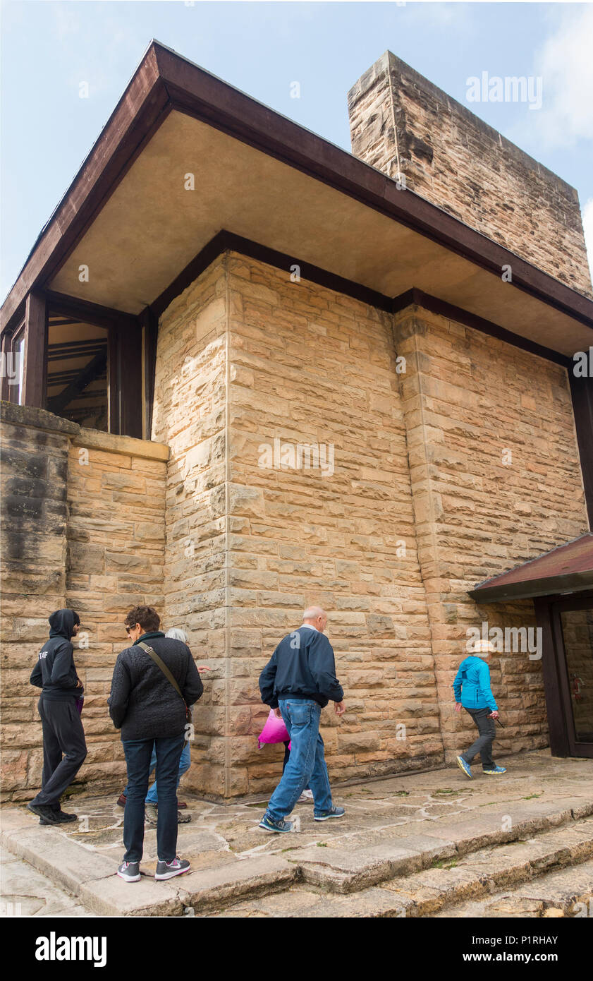 Taliesin estate of Frank Lloyd Wright in Spring Green Wisconsin Stock ...