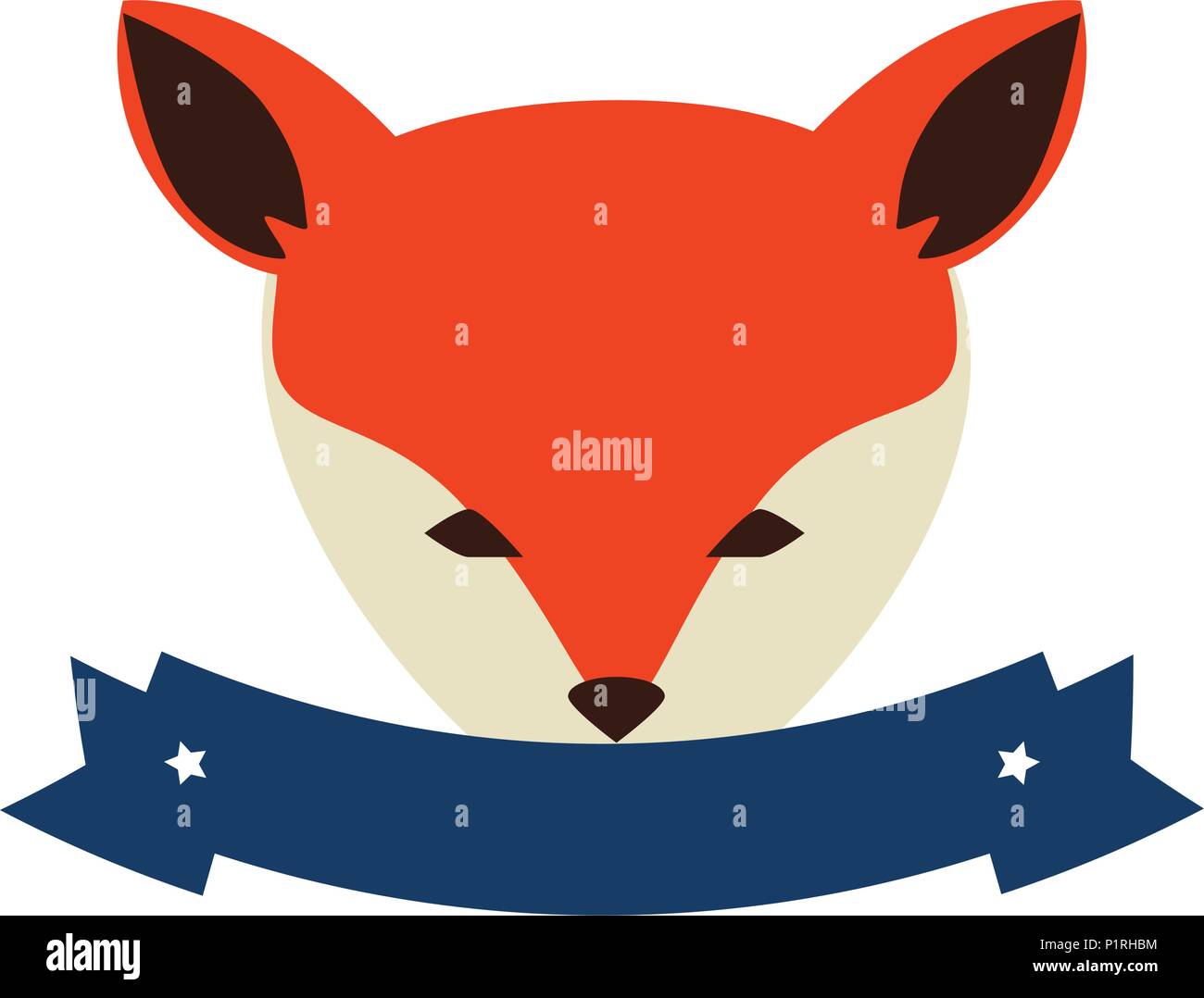 wild canadian fox head vector illustration design Stock Vector Image ...