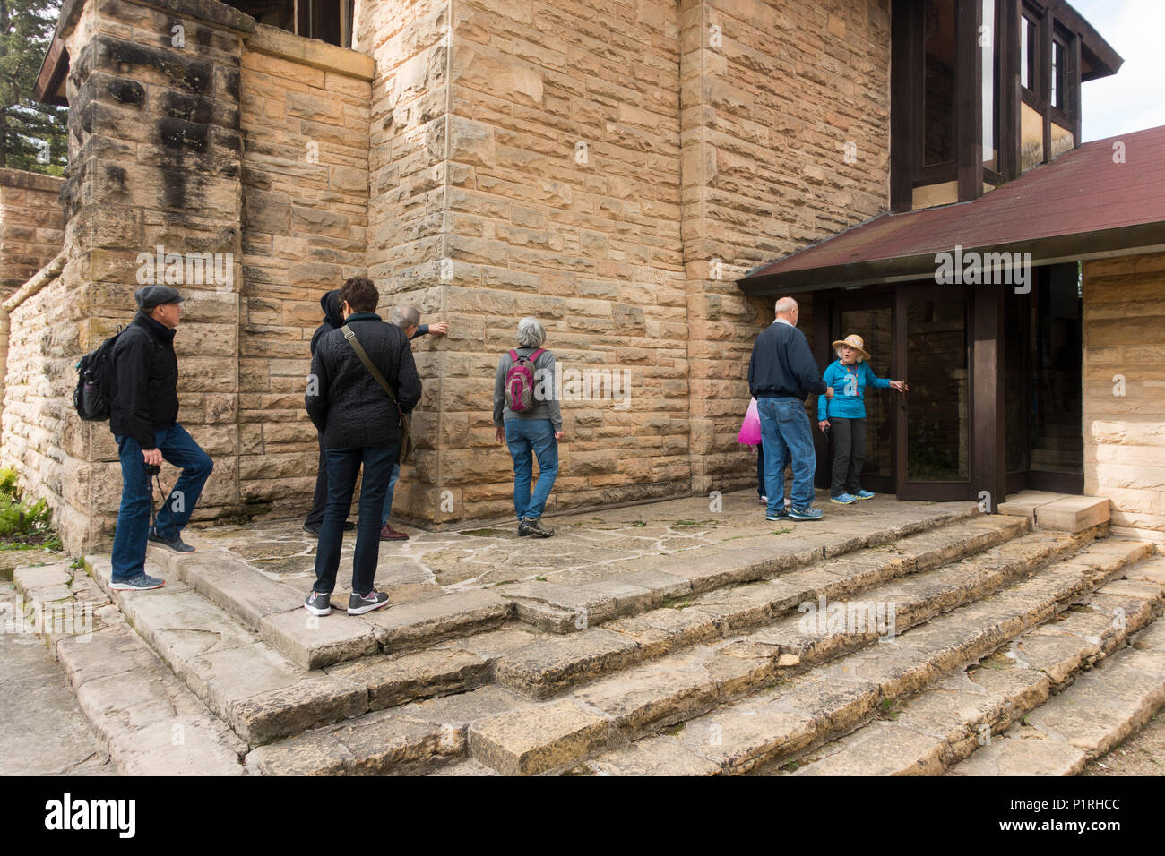 Taliesin estate of Frank Lloyd Wright in Spring Green Wisconsin Stock ...