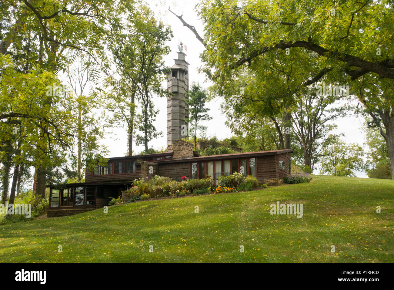 Taliesin estate of Frank Lloyd Wright in Spring Green Wisconsin Stock ...
