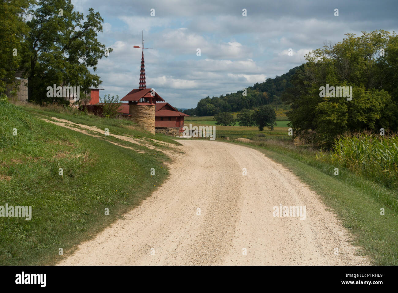 Taliesin estate of Frank Lloyd Wright in Spring Green Wisconsin Stock ...