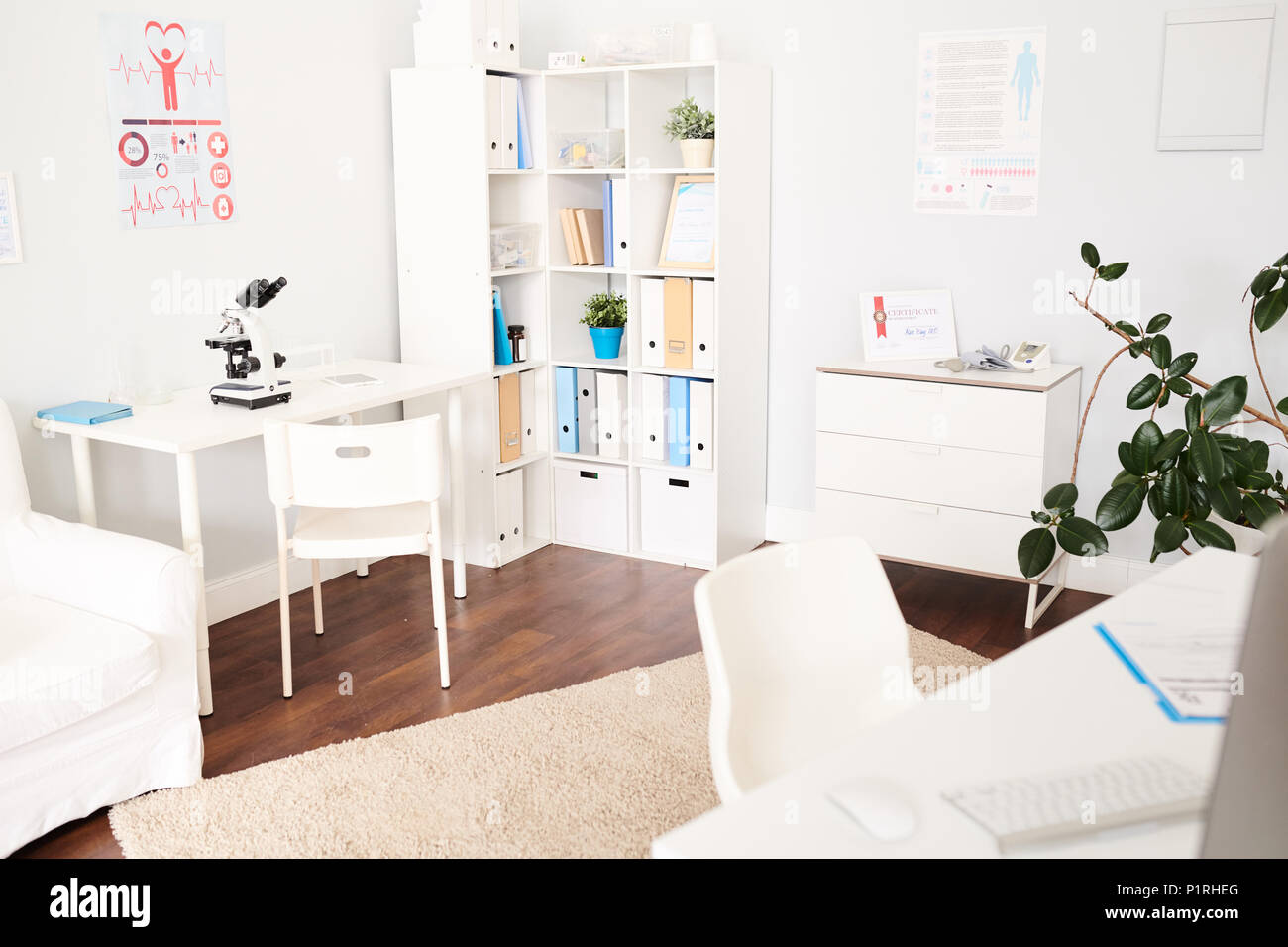Interior of Doctors Office Stock Photo - Alamy
