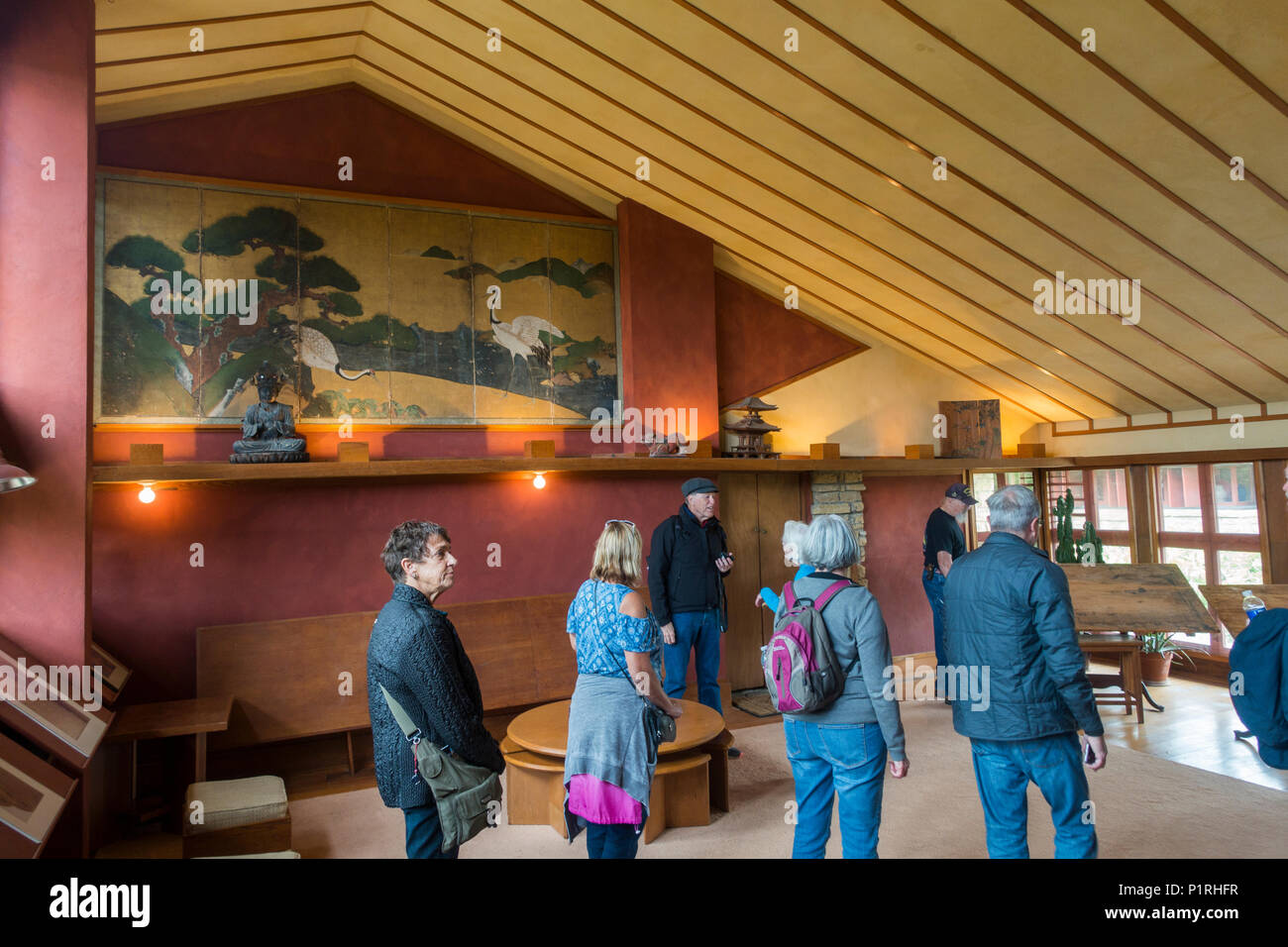 Taliesin estate of Frank Lloyd Wright in Spring Green Wisconsin Stock ...
