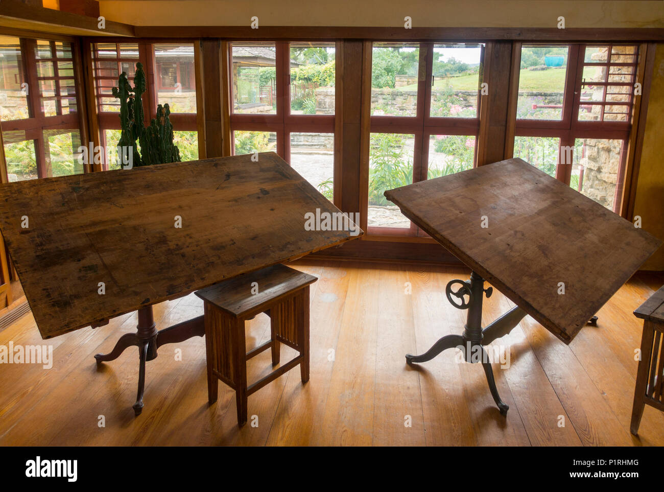 Taliesin estate of Frank Lloyd Wright in Spring Green Wisconsin Stock ...