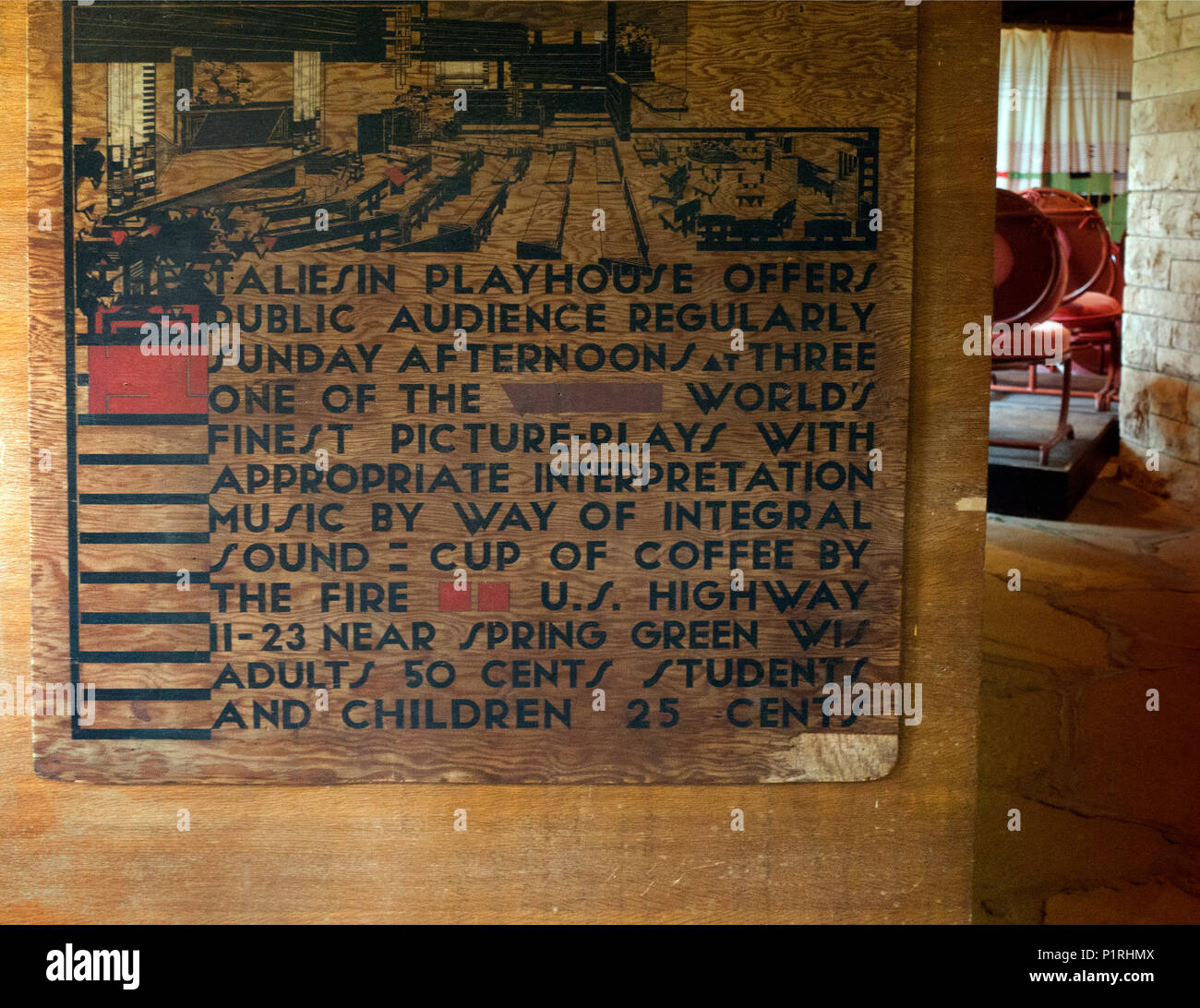 Taliesin estate of Frank Lloyd Wright in Spring Green Wisconsin Stock ...