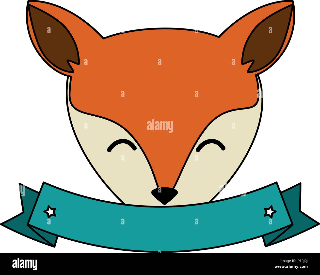 wild canadian fox head vector illustration design Stock Vector Image ...