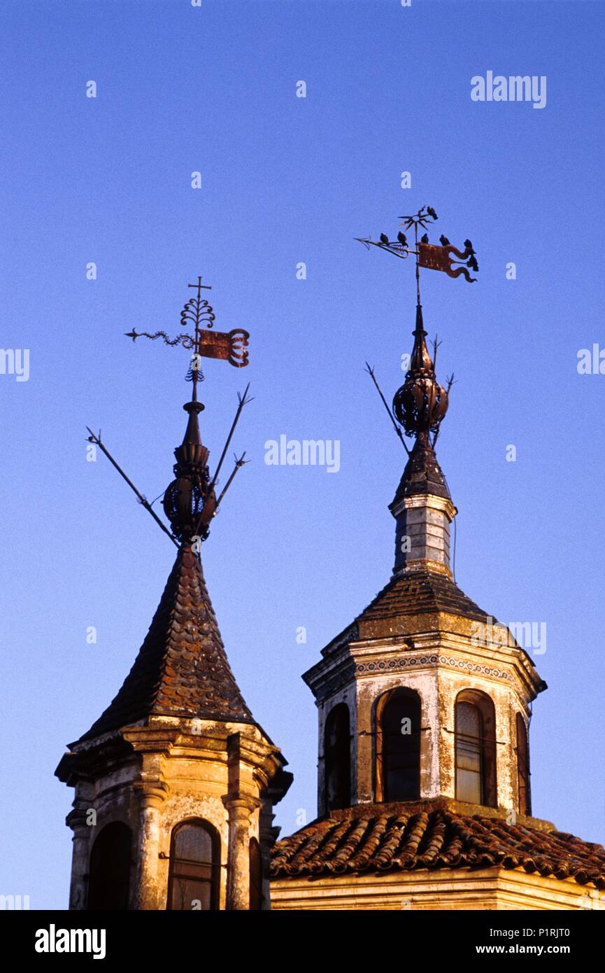 San Juan cathedral (s.XIII); towers and weathervanes Stock Photo - Alamy