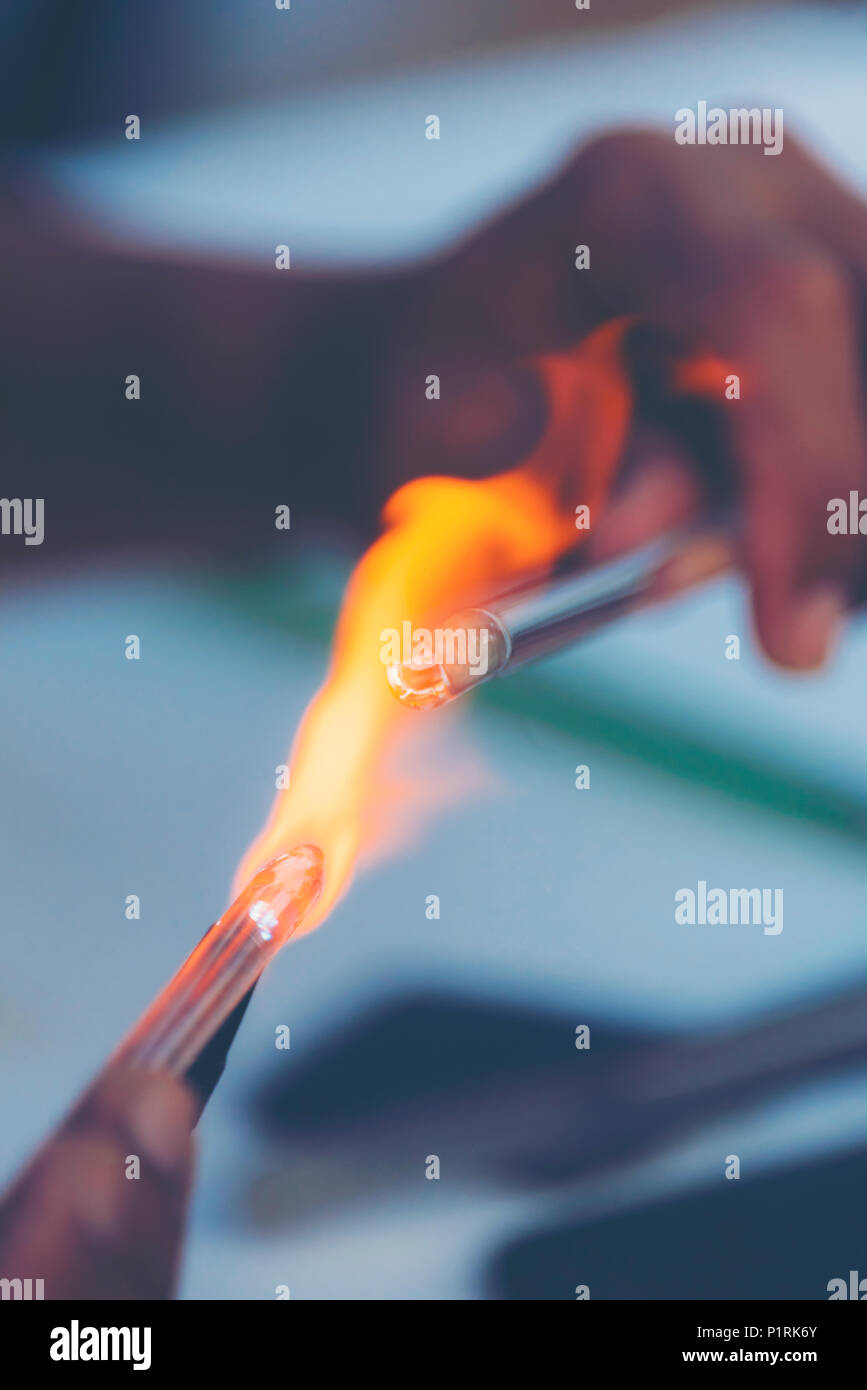Industry steel, Background peeling of slab, Flakes flame by blowing gas ...