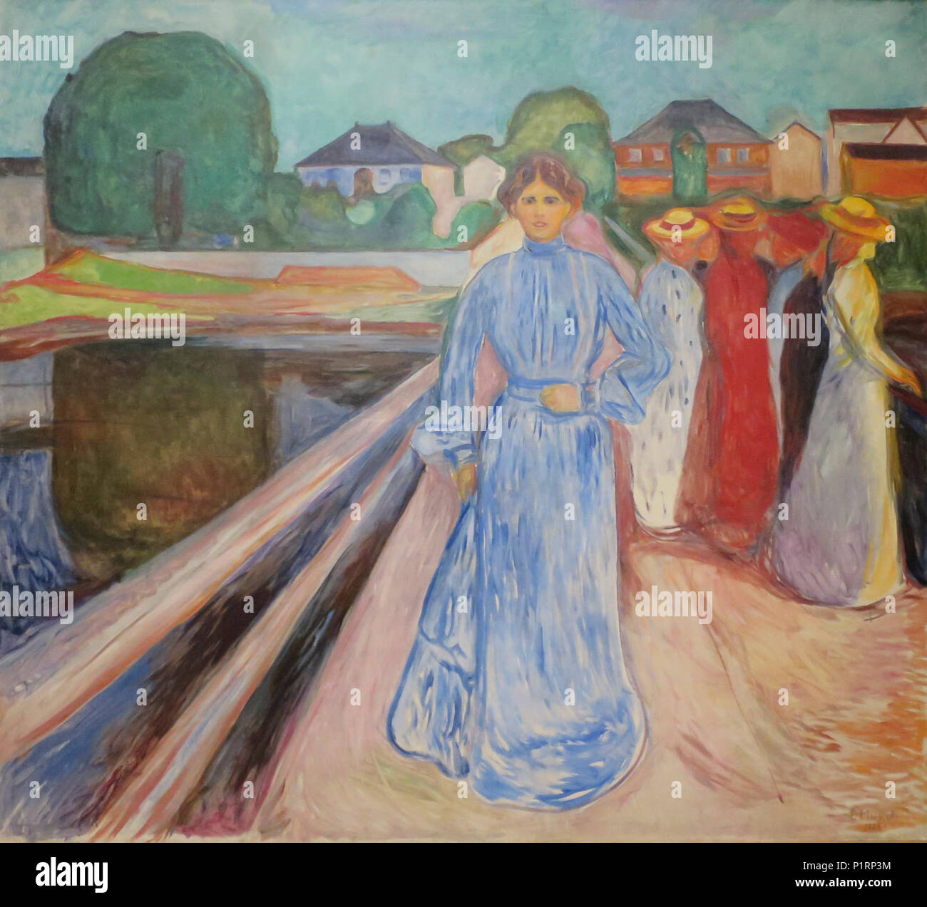 'The Women on the Jetty' by Edvard Munch, Bergen Kunstmuseum Stock ...
