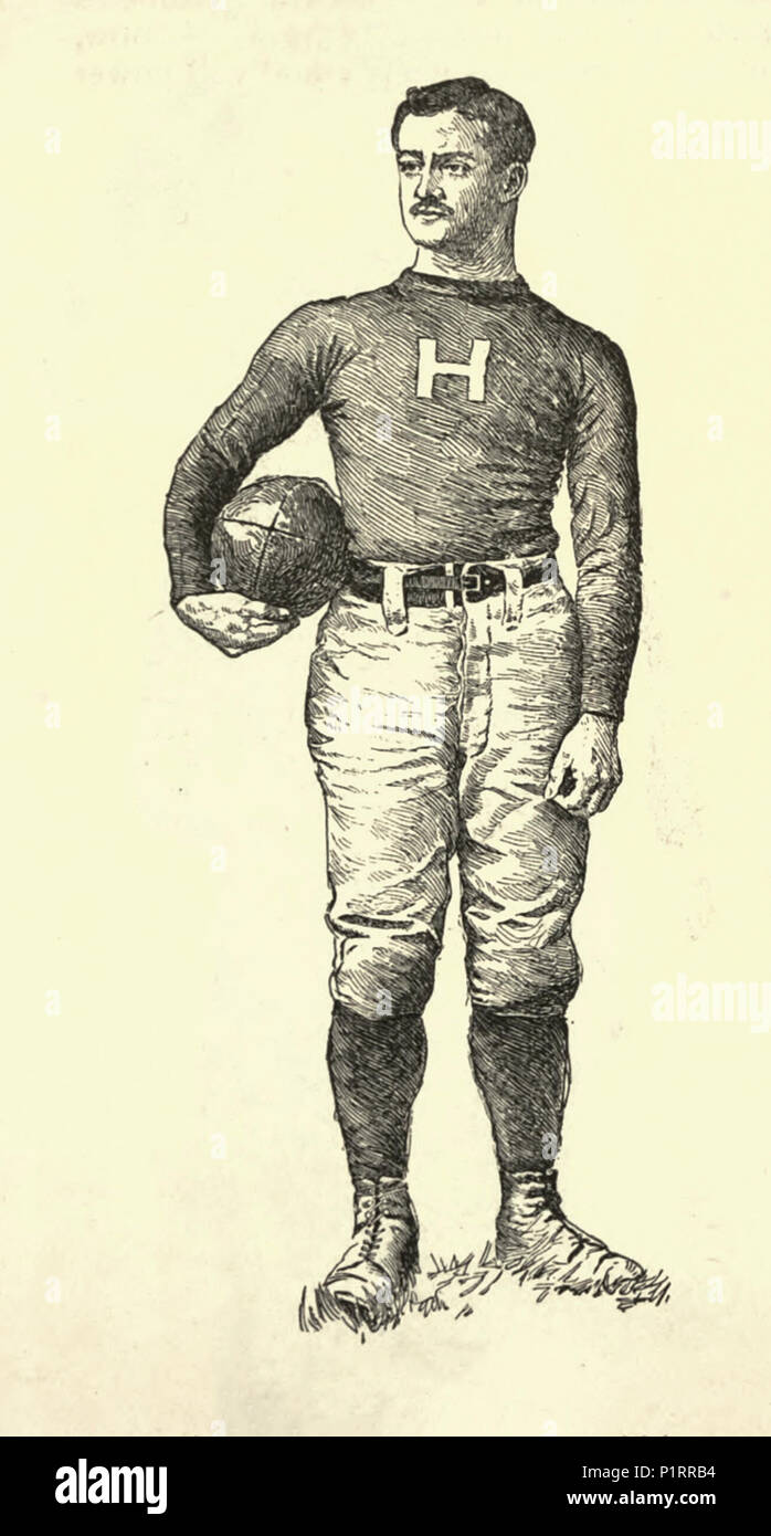 Brooks - A Harvard Football player, circa 1890 Stock Photo - Alamy