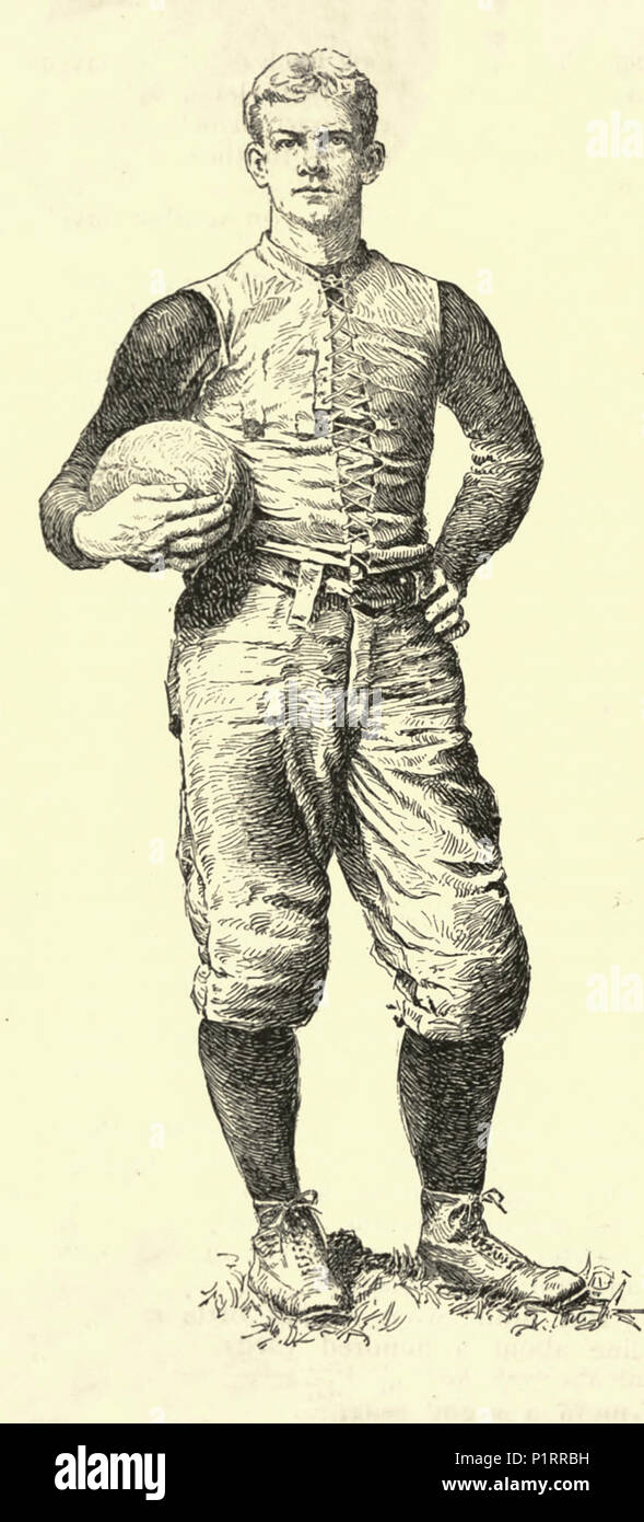Cumnock - A Harvard Football Player, circa 1890 Stock Photo - Alamy