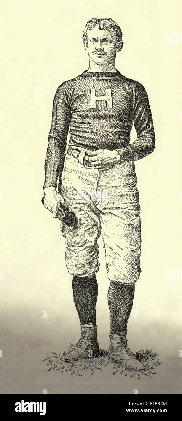 Holden - A Harvard Football Player, circa 1890 Stock Photo - Alamy