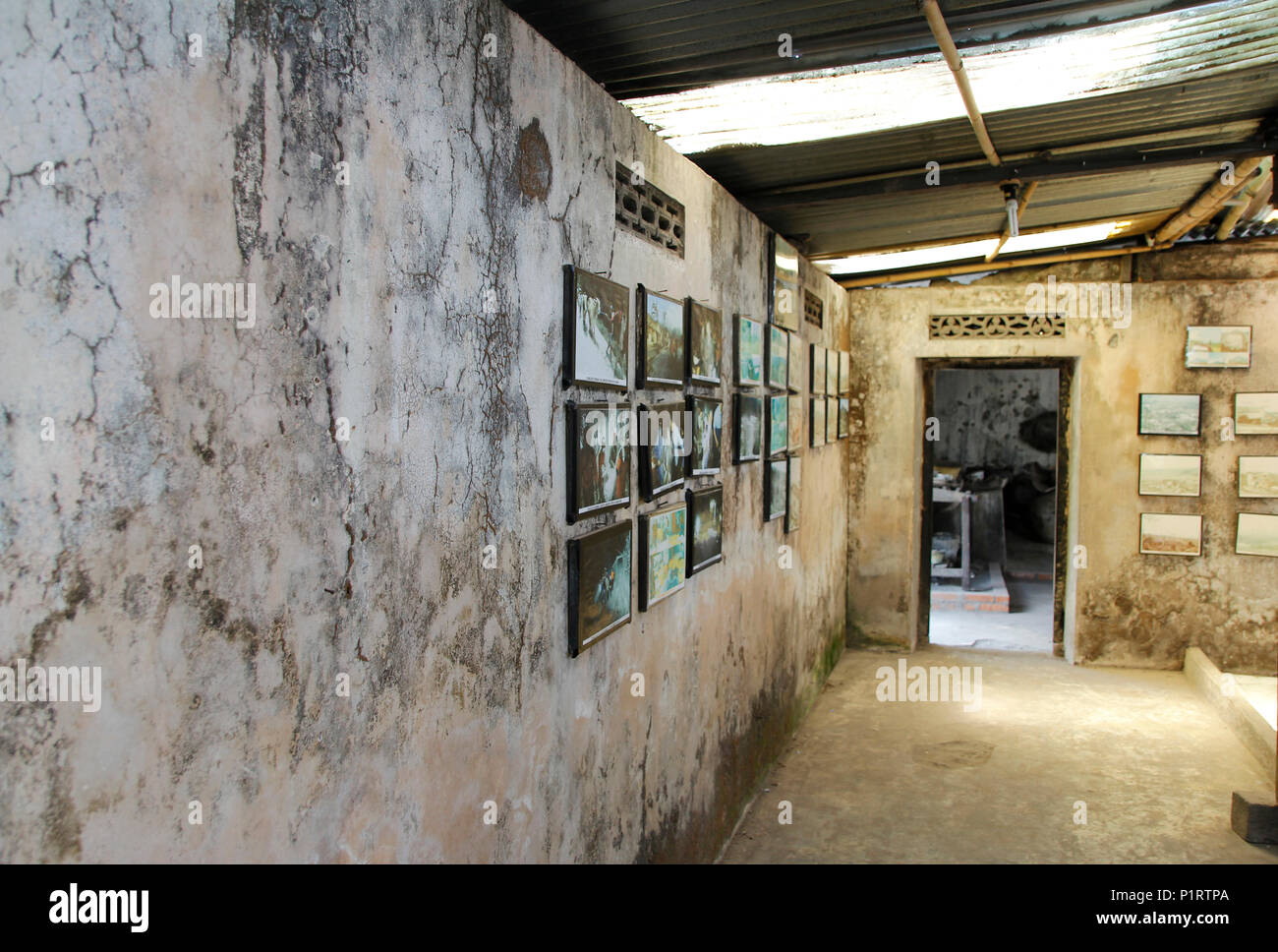 View of house interior after the volcano eruption Stock Photo - Alamy